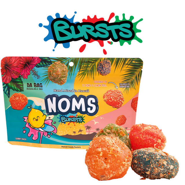 Noms Burst | Da Bag | Li Hing & Lemon Peel Covered Gummies – Hawaii ...