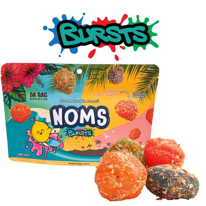 Noms Burst | Da Bag | Li Hing & Lemon Peel Covered Gummies – Hawaii ...